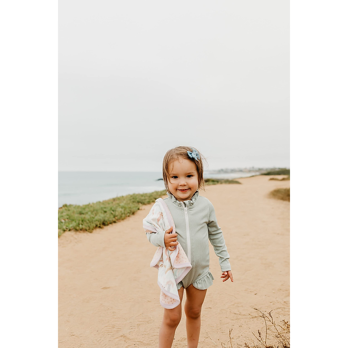 3-Layer Knit Security Blanket Set Sized 16" x 16" 2-Pack"Coral" by Copper Pearl