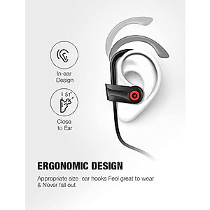 Otium Bluetooth Earbuds Wireless Headphones Bluetooth Headphones, Sports Earbuds, IPX7 Waterproof Stereo Earphones for Gym Running 15 Hours Playtime Sound Isolation Headsets