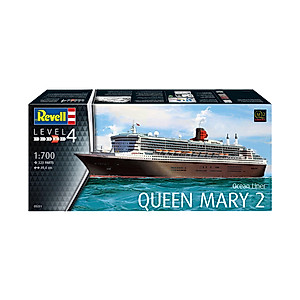 Revell RV05231 1:700-Queen Mary 2, Unpainted
