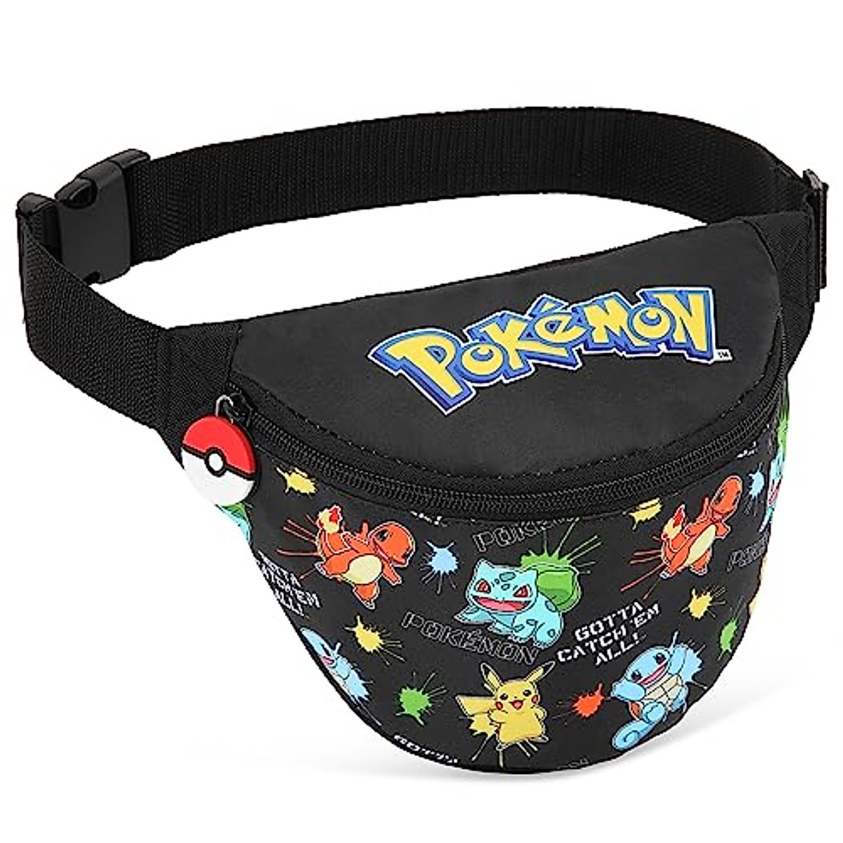 Pokemon Bag Kids Bum Bag Boys Girls Bags Travel School Festival Lightweight Adjustable Fanny Pack Waist Bags Zipped Pocket Pikachu Pokemon Gifts for Boys
