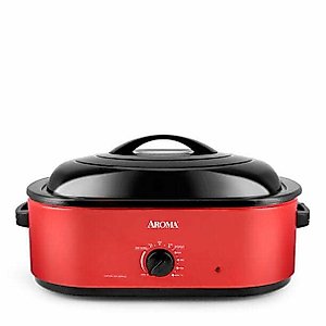 AROMA 18Qt. Roaster Oven (Red)