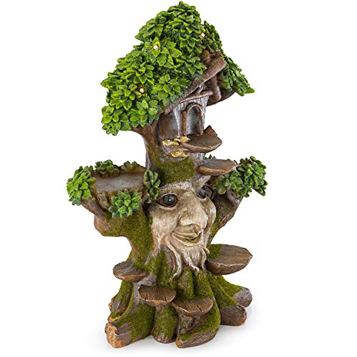 VP Home Enchanted Tree Solar Light for Home and Outdoor Decor, Enchanted Tree Solar Powered Flickering LED Garden Light Tree Backyard Halloween Decoration