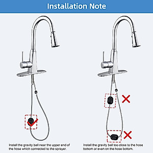 Hygie Rinse 14.1oz (400g/0.88lb) Kitchen Pull-down Faucet Hose Weight Ball for Braided Sink Hose, Universal Pull-out Braided Hose Weight Heavy Ball Replacement Part