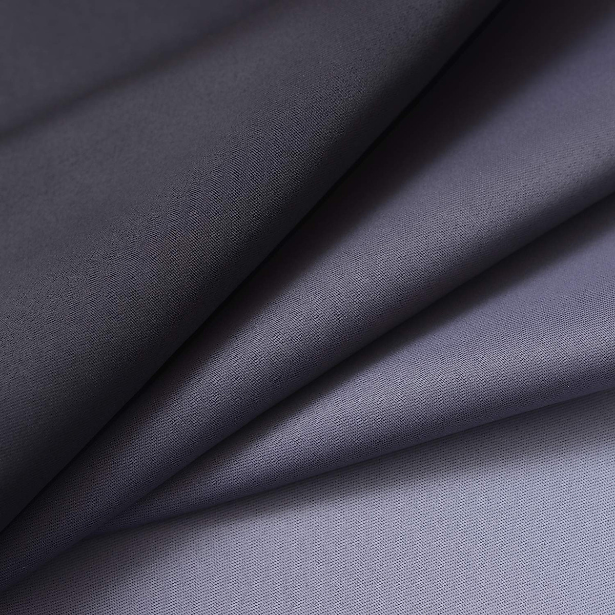 Yakamok Room Darkening Black Gradient Color Ombre Blackout Curtains with Grommet Thickening Polyester Thermal Insulated Window Drapes for Living Room/Bedroom (Black, 2 Panels, 52x84 Inch)