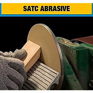 S SATC 100 PCS PSA Sanding Discs 6 Inch Adhesive Backed Sandpaper 80 Grit Sander Attachment for Drill Self Stick Aluminum Oxide Round Automotive Sandpaper with Sticky Back
