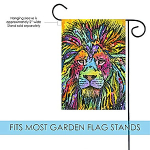Toland Home Garden 1110916 Neon Lion 12.5 x 18 Inch Decorative, Garden Flag (12.5" x 18")