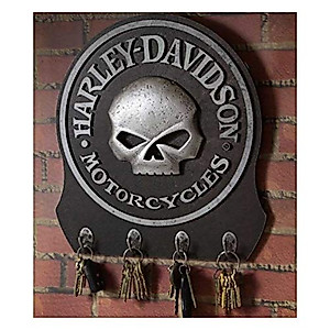 Harley-Davidson Sculpted 3D Willie G Skull Key Rack, Textured Finish HDL-15313