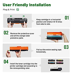 GREENSKY Compatible Toner Cartridge Replacement for Canon CRG 054 54 054H Color Ink ImageClass LBP622Cdw MF644Cdw MF642Cdw MF641cw MF642c MFb42cdw 643c 644c Laser Printer(Black, Cyan, Magenta, Yellow)