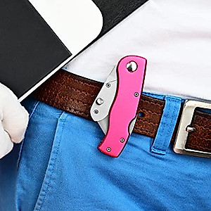 DISPATCH Folding Utility Knife Paper Cutter Stainless Steel Plastic Handle Replaceable Blade Utility Craft Knife Cutter