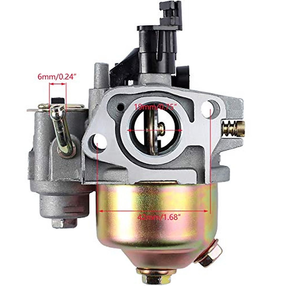 Gx160 Carburetor for Honda GX120 GX160 GX200 5.5HP 6.5 HP Small Engine carb Replaces# 16100-ZH8-W61，include Air Filter Housing with air Filter Assembly - By LEIMO