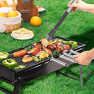 Charcoal Grill,Portable Barbecue Grill Folding BBQ Grill,Small Barbecue Grill,Outdoor Grill Tools for Camping Hiking Picnics Traveling 24''x13''x9''
