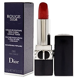 Christian Dior Rouge Dior Couture Lipstick Satin - 080 Red Smile Lipstick (Refillable) Women 0.12 oz