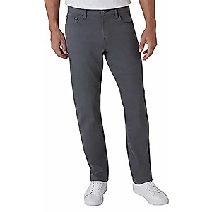 IZOD Mens Mid-Weight Comfort Stretch Knit Denim 5 Pocket Pant (as1, Waist_Inseam, Numeric_40, Numeric_29, Gray23)