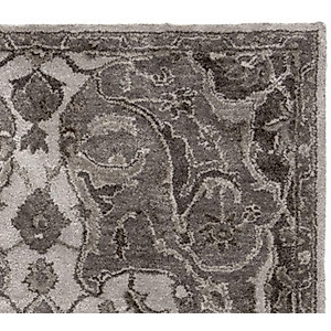 PB Nolan Grey Color Traditional Oriental Style Handmade Tufted 100% Woolen Area Rugs & Carpet Living Room Bedroom (5'x8' feet)