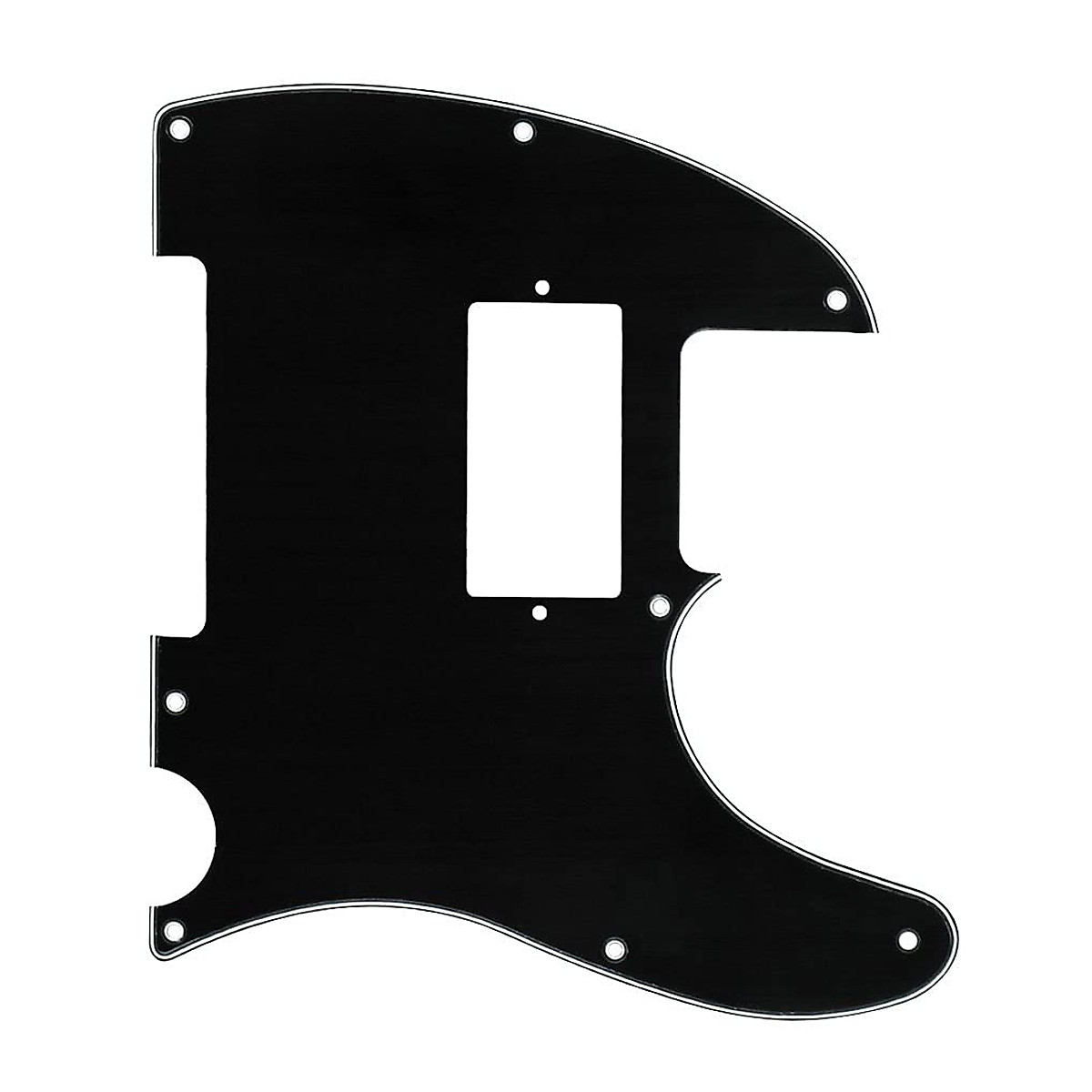 FLEOR 3Ply Black 8 Hole Tele Pickguard Guitar Humbucker Pick Guard HH with Screws Fit USA/Mexican Fender Standard Telecaster Part