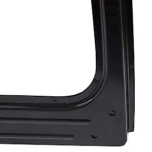 KUAFU Front Windshields Frame Steel Compatible with 1987-1995 Jeep Wrangler YJ (Replace for CH1280101 55174576)