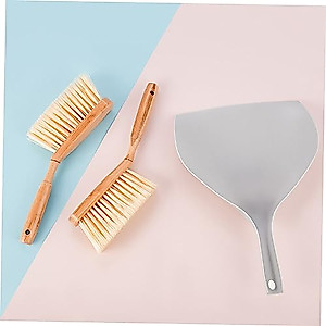 1 Set Desktop Cleaning Kit Cleaning Brush Car Cleaning Kit Keyboard Mini Broom Car Small Brush Mini Dustpan Sofa Bed Car Table Dustpan Desktop Dust Pan Small Dustpan Brush Grey ORFOFE