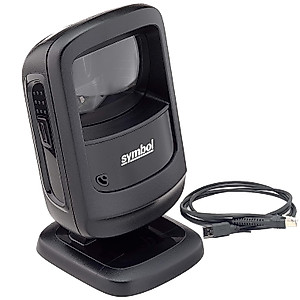 Zebra Symbol DS9208 Handsfree Standard Range Barcode Scanner with Shielded USB Cable, Black - Scans 1D, 2D and PDF417 Barcodes, LED Aimer - DS9208-SR00004NNWW YKGAV