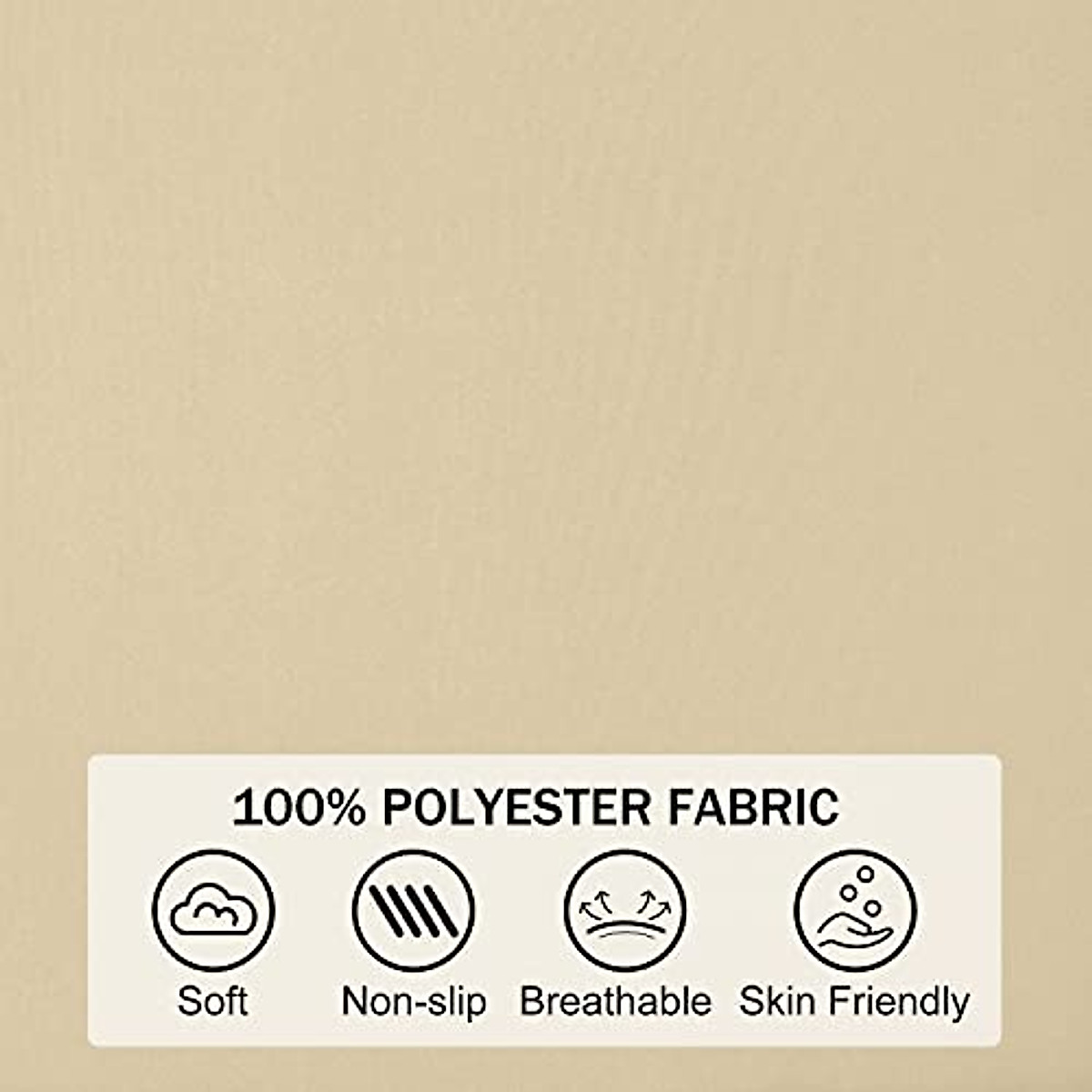 downluxe Outdoor Chair Cushions, Waterproof Round Corner Memory Foam Seat Cushions with Ties for Garden Patio Funiture, 17" x 16" x 2", Khaki, 4 Pack