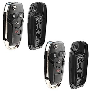 2x Replacement for 2019-2021 Ford Transit Connect 4-Button Flip Key Remote Shell Case PN: 164-R8236 N5F-A08TAA