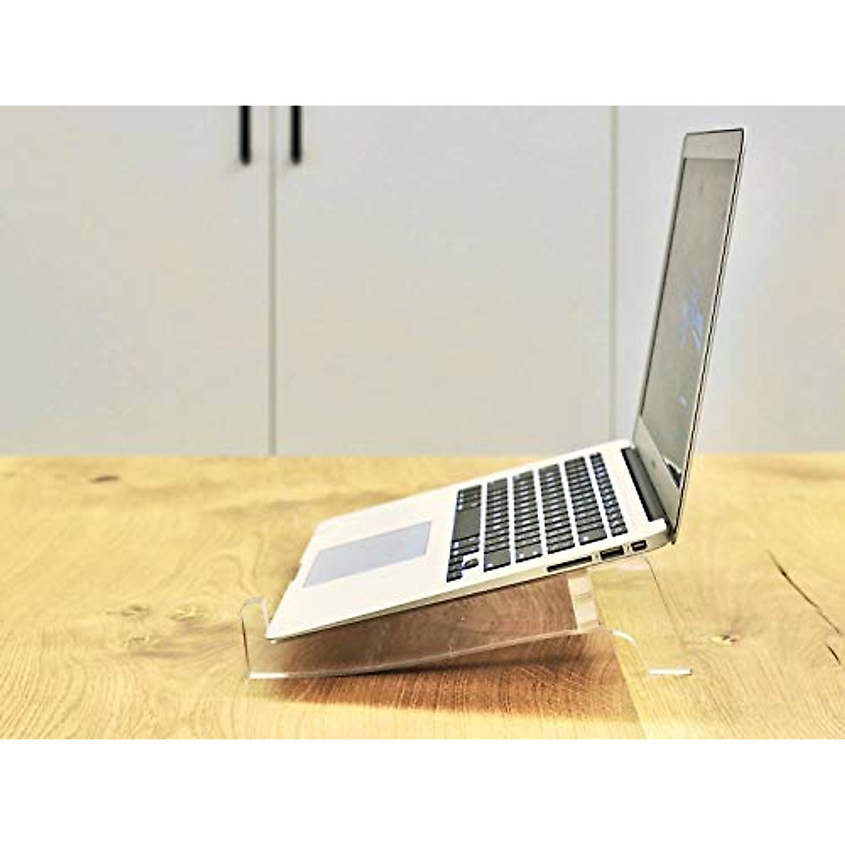 STYLEZONE Portable Acrylic Laptop Stand Detachable Laptop Raiser Laptop Cooling Support Holder Compatible with MacBook Air Mac Pro Dell Notebooks 11-17 Inch