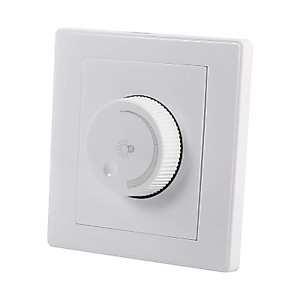 1Pcs Home Wall Led Dimmer Switch Dimmer Switch Merross Mounted Rotary Knob Lamp Brightness Controller Panel Dimmer Switch New