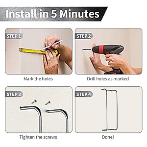 Towel Racks for Bathroom, Towel Holder for Bathroom Wall, Bathroom Towel Holder with Hooks, 304 Stainless Steel Bathroom Towel Rack Wall Mounted for Storing Towels, Robes, Silver