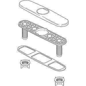 Delta RP47274 10" Escutcheon Plate Only - Replacement - Matte Black