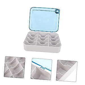 Cabilock Bra Organizer for Drawer Socks Storage Box Plastic Compartment Box Triple Sock Storage Bin