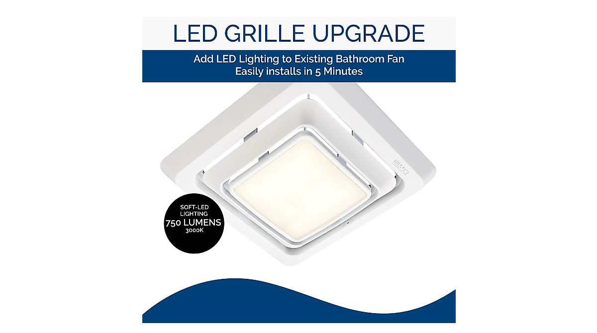 Broan-NuTone LED Lighted Grille Upgrade for Bathroom Fans