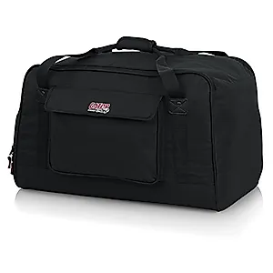 Gator Cases Heavy-Duty Speaker Tote Bag for Compact 12" Speaker Cabinets; Fits QSC K12, Yamaha DXR12 and more (GPA-TOTE12),Black