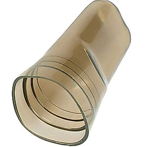 (Pack of 36) Universal Liquor Covers Poly Plastic Pourer Covers Commercial Grade Flexible Translucent Pourer Cup BPA Free Smoke Grey