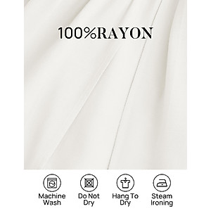 ZESICA Women's 2024 Boho Sexy Off Shoulder Long Sleeve Smocked High Waist Side Split Flowy A Line Tiered Long Maxi Dress,White,Medium