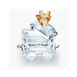 SWAROVSKI First Steps Baby's 1St Tooth Wagon, Clear