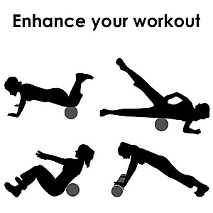 Crown Sporting Goods 36" x 6" Premium EVA Foam Roller – Firm, Dense, and Shape-Restoring (Black)