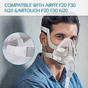 Quick-Disconnect Cpap Headgear Clips Magnetic Mask Clips Compatible Whit Resmeds AirFit F20 F30 N20, Compatible Whit AirTouch F20 F30 N20 (4 Pack)