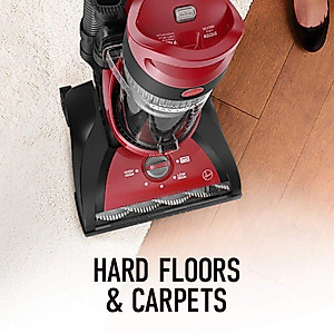 Hoover Windtunnel Max Capacity Upright Vacuum Cleaner with HEPA Media Filtration, UH71100, Red