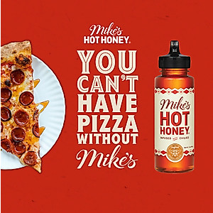 Mike's Extra Hot Honey, America's #1 Brand of Hot Honey, Spicy Honey, All Natural 100% Pure Honey Infused with Chili Peppers, Gluten-Free, Paleo-Friendly (10oz Bottle, 1 Pack)