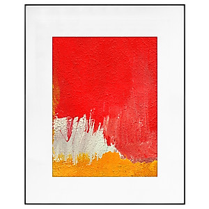 MCS Framatic Fineline Aluminum Frame, Black, 16 x 20 in matted to 11 x 14 in, Single