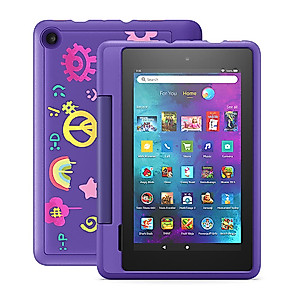 Fire 7 Kids Pro tablet, 7" 16 GB (Doodle) + Sleeve + Power Charger