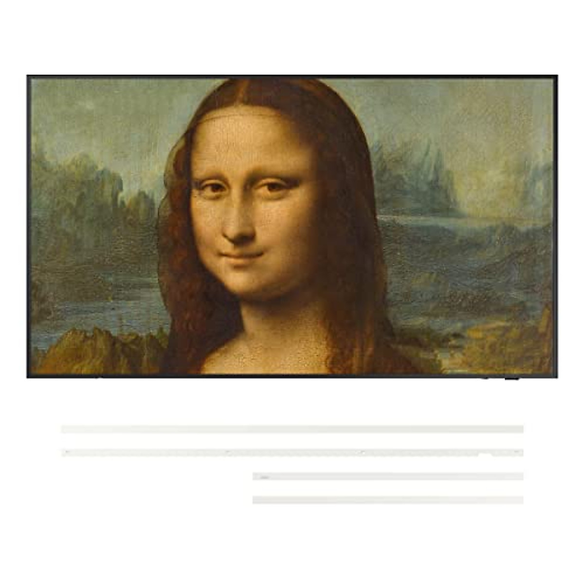 SAMSUNG QN55LS03BAFXZA 55" The Frame 4K UltraHD Smart QLED TV with a VG-SCFA55WTB 55" The Frame Customizable Bezel - Modern White (2022)