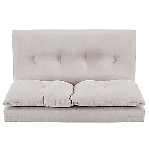 Merax Floor Sofa, Foldable Lazy Sofa Sleeper Bed, Adjustable Lounge Sofa Gaming Sofa Floor Couches with 5-Position for Bedroom, Living Room, and Balcony, Burgundy, Beige