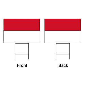 Autravelco Monaco Yard Signs with Stakes 12x18 Inch National Flag Nautical Gifts Funny Yard Sign for Rent House Party Decorations Props