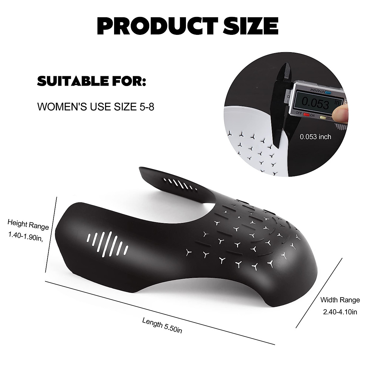 TUPEED 6 Pairs Boot Crease Preventers, Anti-Wrinkle Shoe Protectors for Air Jordan, Sneakers, Boots & Casual Shoes, Women's US Size 5-9