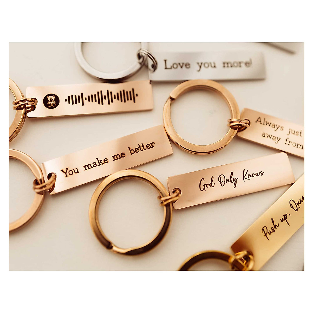 Personalized Music Code Keychain | Custom Song Code Gift | Personalized Keyring |Girlfriend Birthday Gift |Anniversary Song Code Keychain