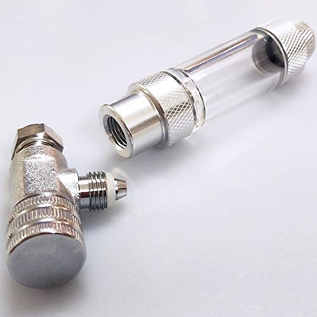 BASE WAVE Aquarium CO2 Needle Valve Regulator Flow Control,Bubble Counter,Check Valve 3 in 1 (Both Ends for CO2 Tubing)…