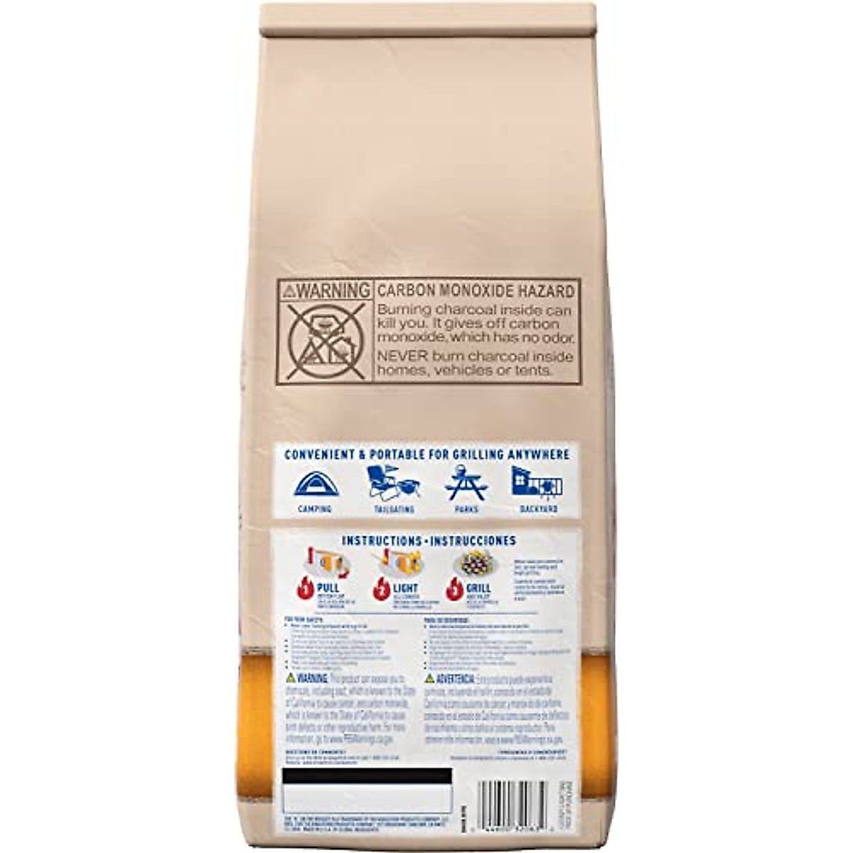 Kingsford Easy Light Charcoal Briquettes Bag, BBQ Charcoal for Grilling - 4 Pounds