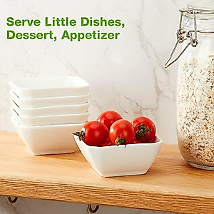 Mfacoy 6 Pack Soy Sauce Dishes, 3 oz Ceramic Dipping Bowls, Pinch Bowls, Small Dip Bowls Set, Sauce Dish Bowls, Mini Bowl for Side Dish, Ketchup, Soy, BBQ, Sushi, Party, Condiments Serving Bowl Set