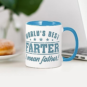 CafePress Worlds Best Farter Mugs Ceramic Coffee Mug, Tea Cup 11 oz