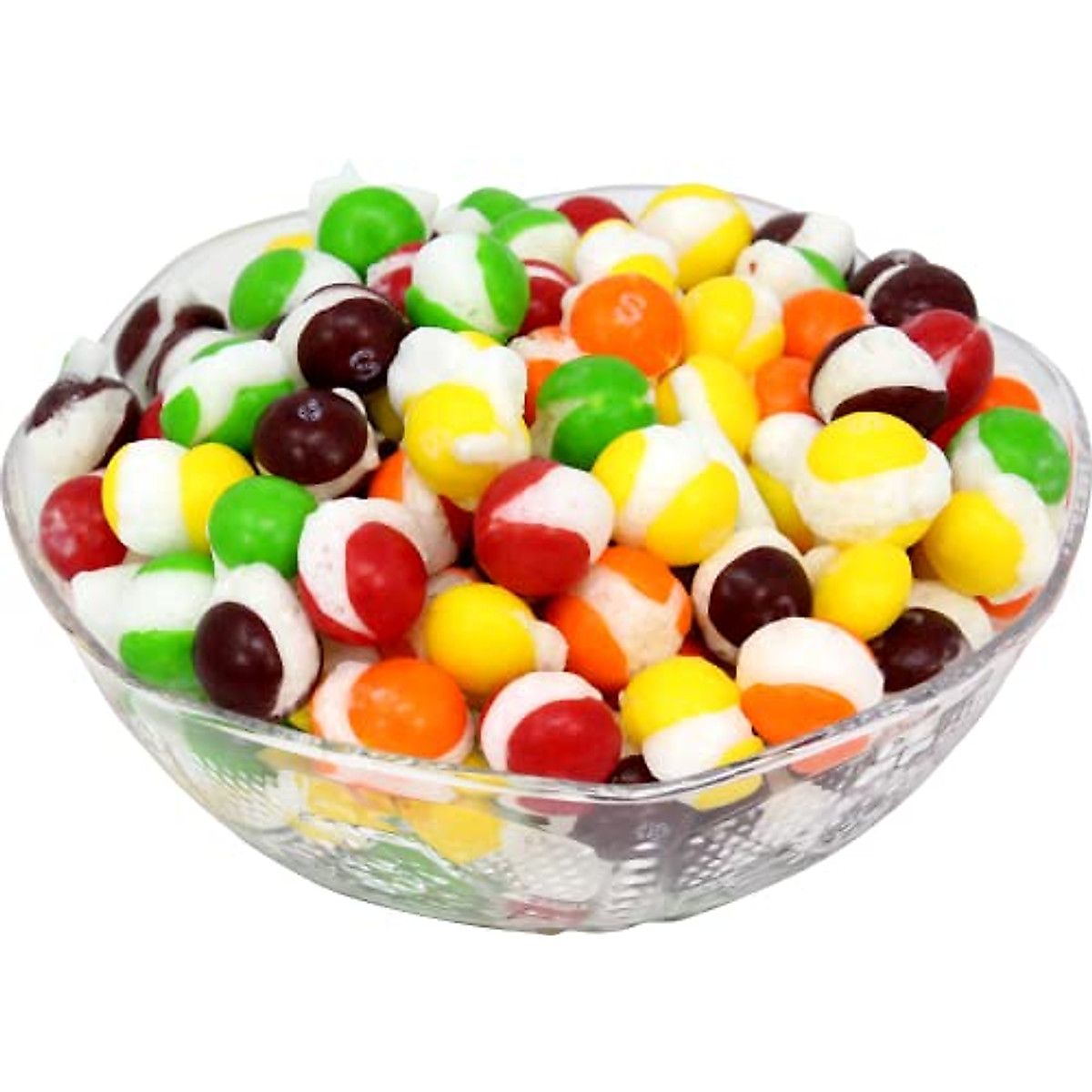 Freeze Dried Candy - 8oz XL pack of CANDYGENIUS cool freeze dry candies puff frozen dehydrated skittles bulk giant snack fruit crunch extra large